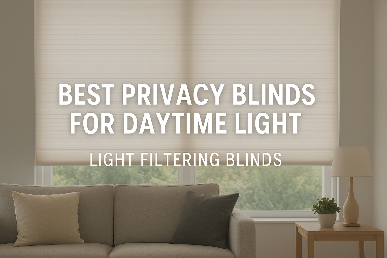 Best Light Filtering Blinds for Daytime Privacy | CAS Blinds